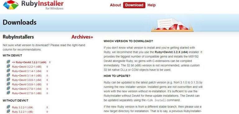 WindowsにRubyをインストールする方法 – 今日.jp